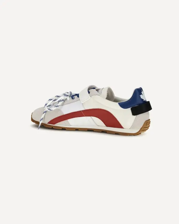 Dsquared2 Dc-642 Suede And Leather Sneakers - Multicolour