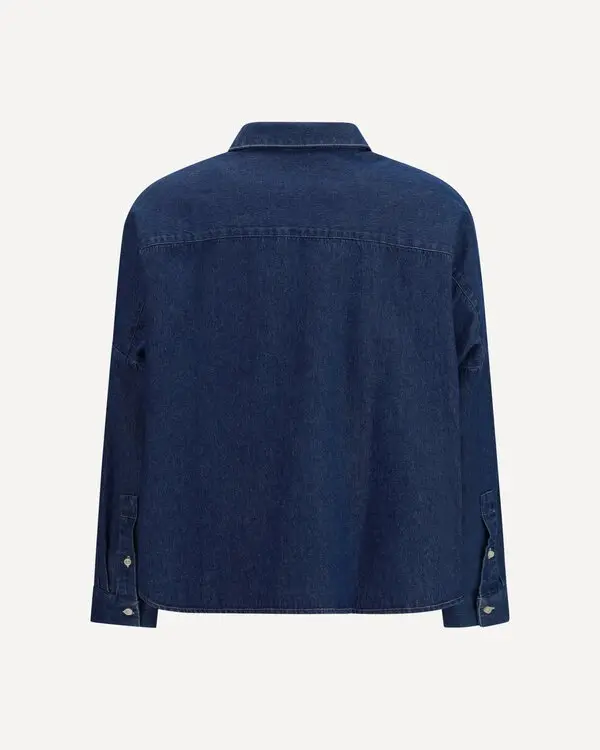 DEPERLU Cotton And Linen Blend Shirt - Blue