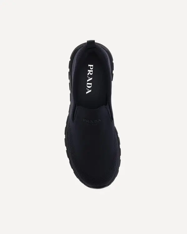 Prada Jersey Slip-on Sneakers