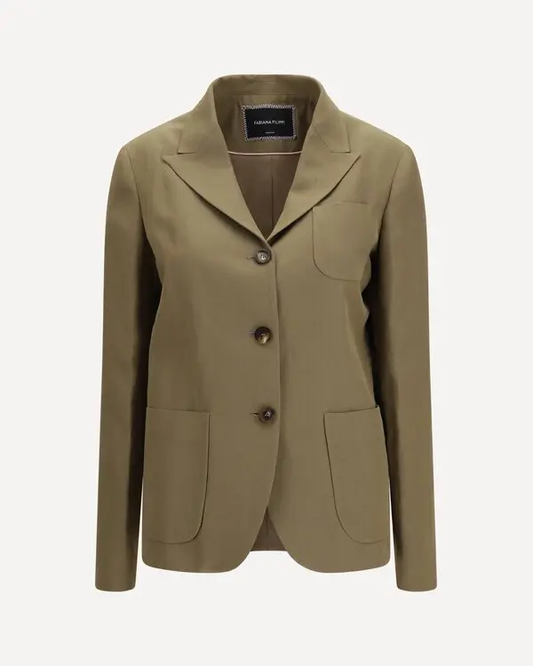 Fabiana Filippi Single Breasted Pocket Blazer