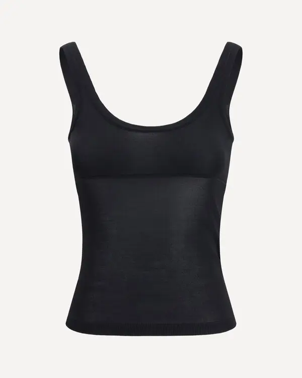 Max Mara Biada Wide Neckline Top - Black