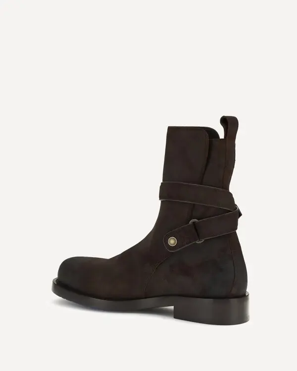 Burberry Ledger Jodphur Leather Boots