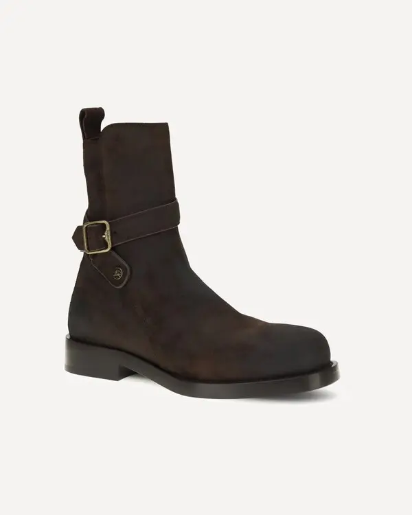 Burberry Ledger Jodphur Leather Boots