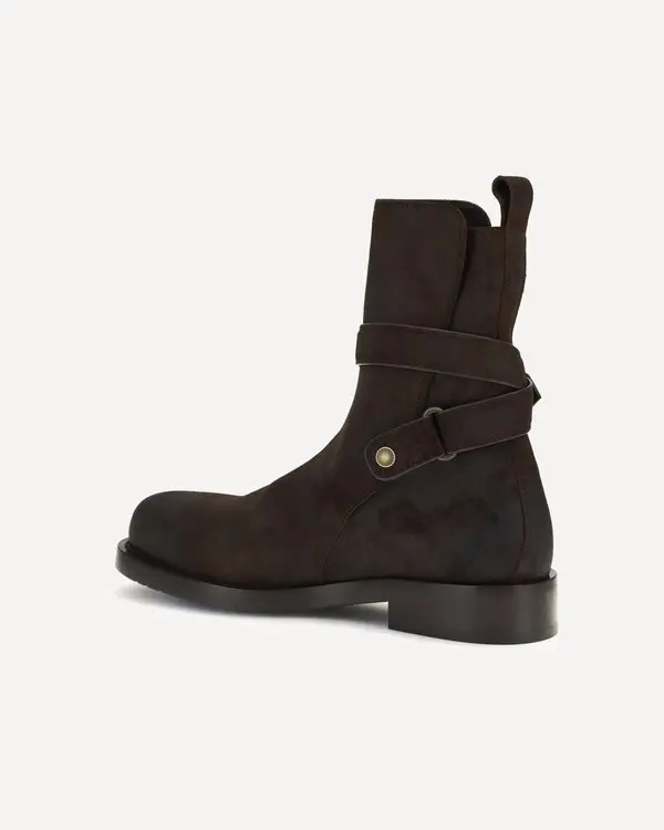 Burberry Ledger Jodphur Leather Boots