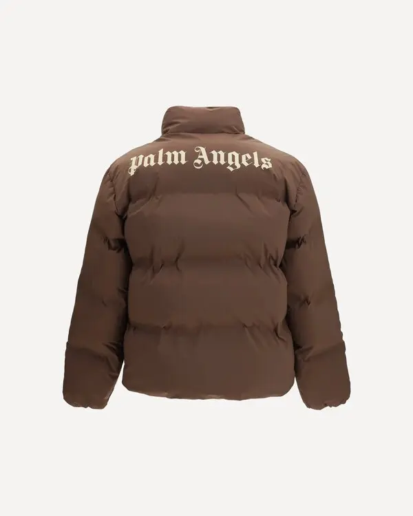 Palm Angels Classic Logo Track Down Jacket - Brown