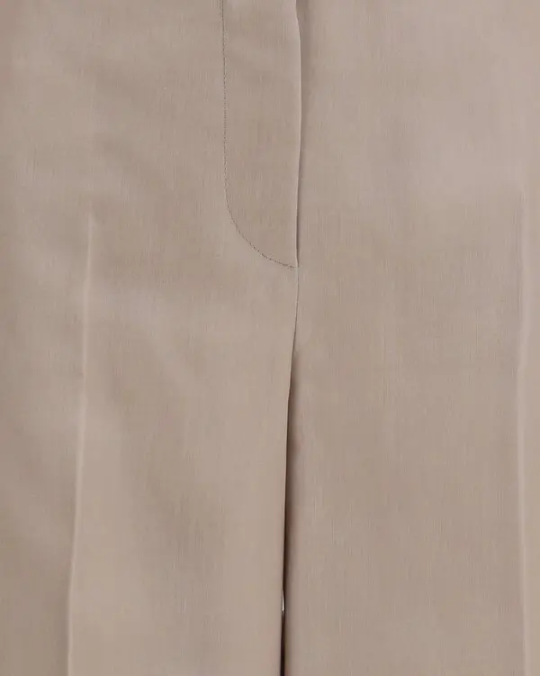Max Mara Rasoio Silk Wide-leg Trousers - Beige