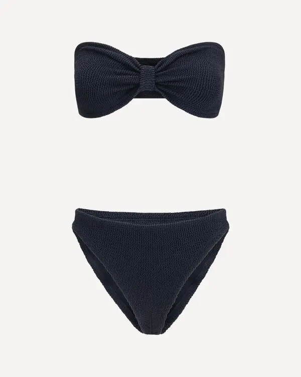 Hunza G Jean Strapless Bandeau Bikini - Black