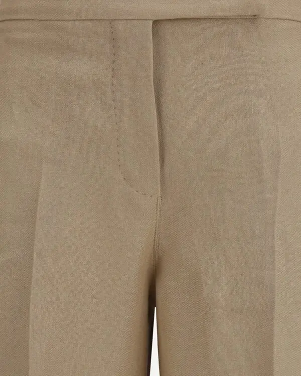 Max Mara Linen Palazzo Pants - Beige