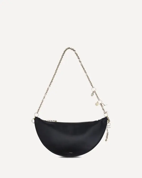Chloé Icons Shoulder Bag In Lambskin Nappa Leather - Black