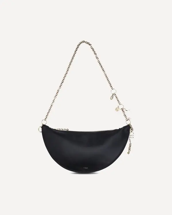 Chloé Icons Shoulder Bag In Lambskin Nappa Leather - Black