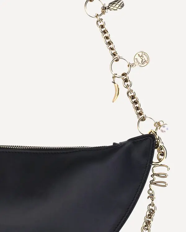 Chloé Icons Shoulder Bag In Lambskin Nappa Leather - Black