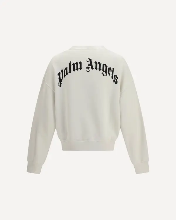 Palm Angels Curved Logo Sweatshirt