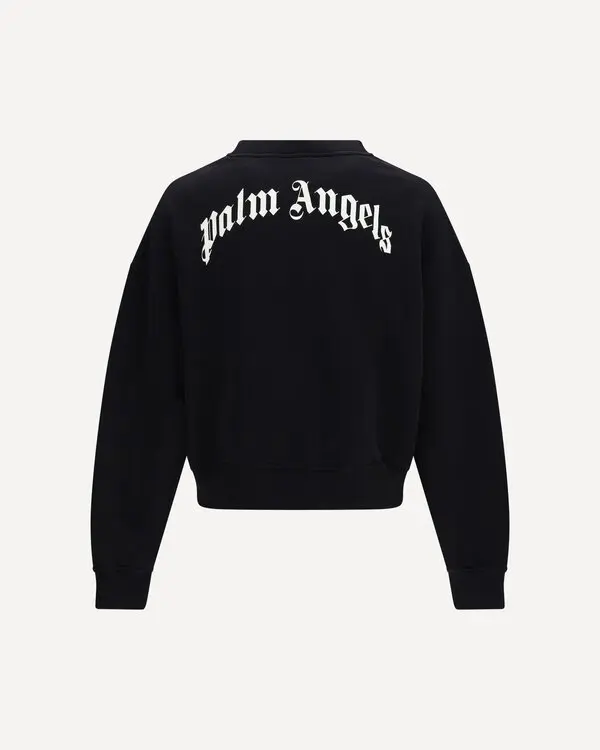 Palm Angels Curved Logo Sweatshirt