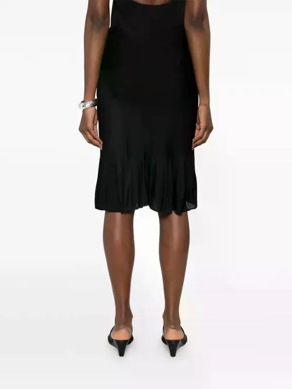 TOTEME Fluted Hem Knitted Midi Skirt