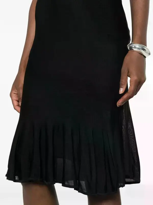 TOTEME Fluted Hem Knitted Midi Skirt