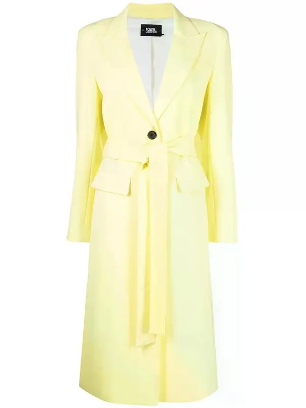Karl Lagerfeld Tailored Belted Coat