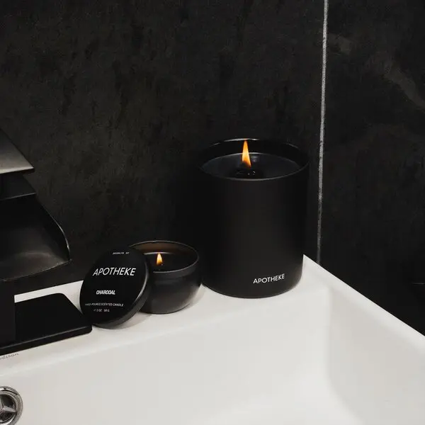 APOTHEKE Charcoal Mini Candle Tin