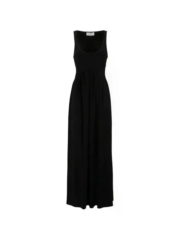 Sportmax Maxi Cut-out Jersey Dress - Black
