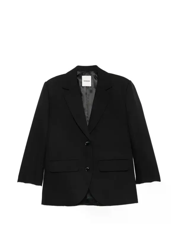Sandro Satin-back Wool Blazer