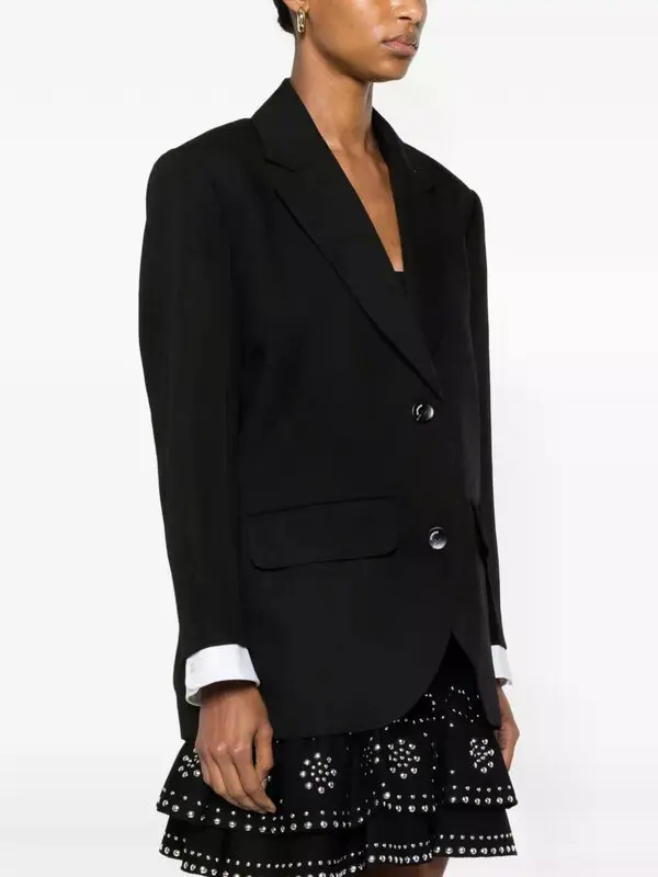 Sandro Satin-back Wool Blazer