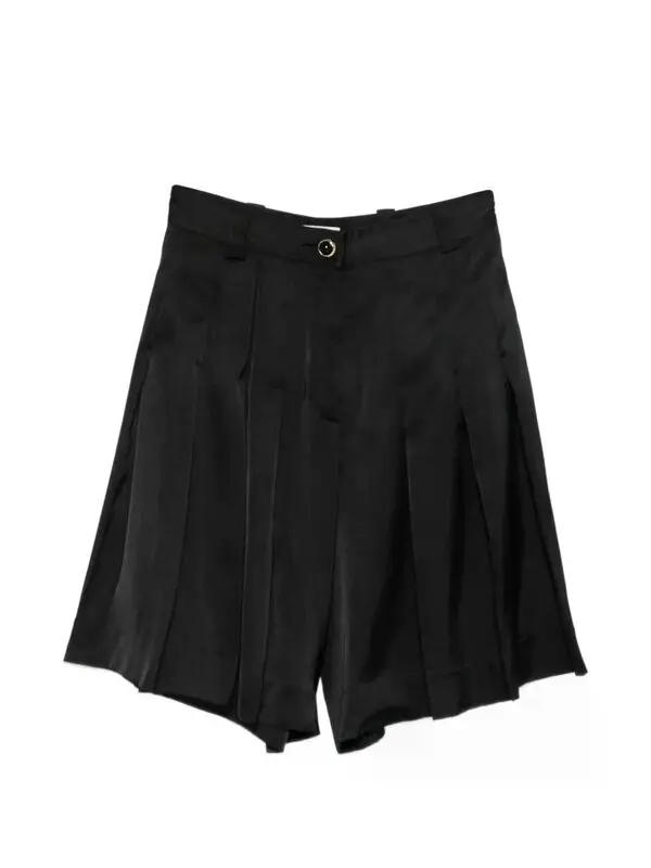 Sandro High-waisted Pleated Shorts