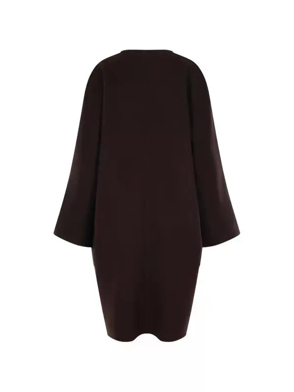 THE ROW Collarless Open-front Coat