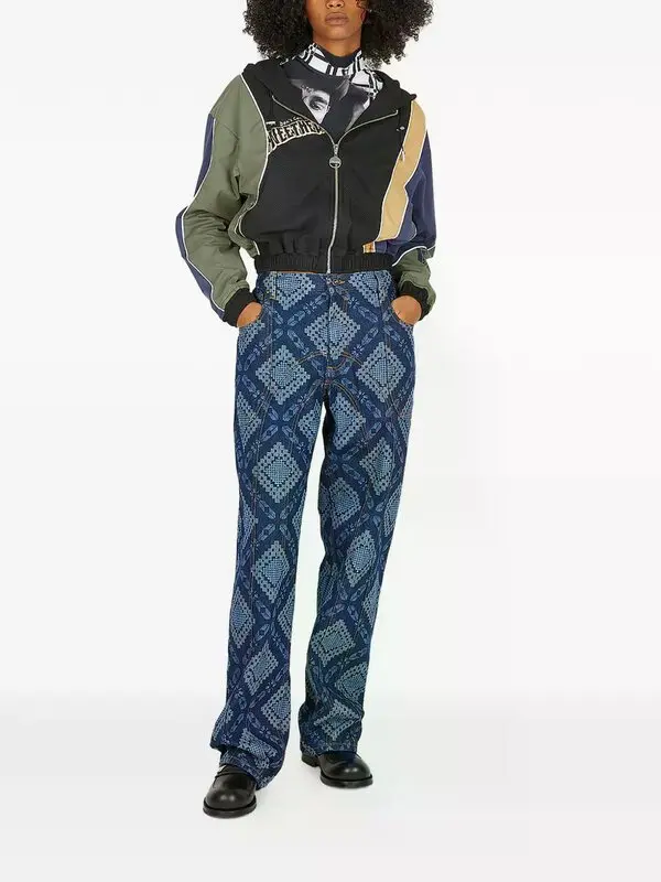 Ahluwalia Graphic High-neck Long-sleeve Top