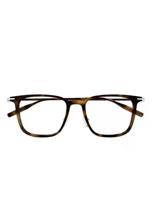 MONT BLANC EYEWEAR Tortoiseshell Square-frame Eyeglasses