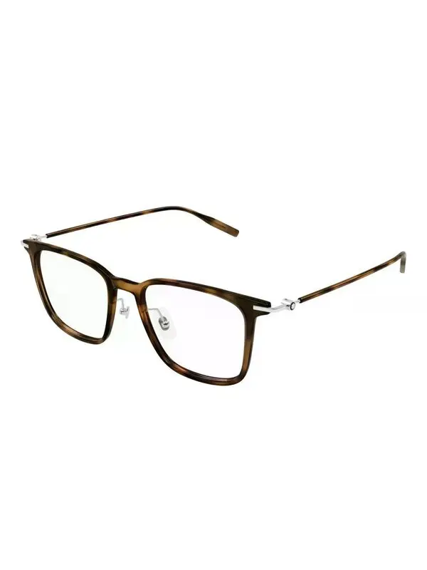 MONT BLANC EYEWEAR Tortoiseshell Square-frame Eyeglasses
