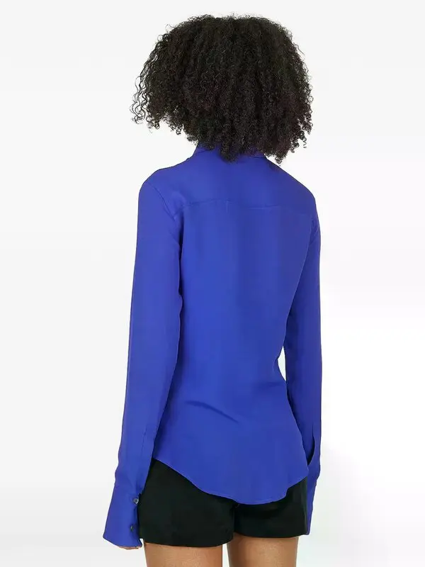 CAPASA MILANO Pointed Collar Long-sleeve Shirt