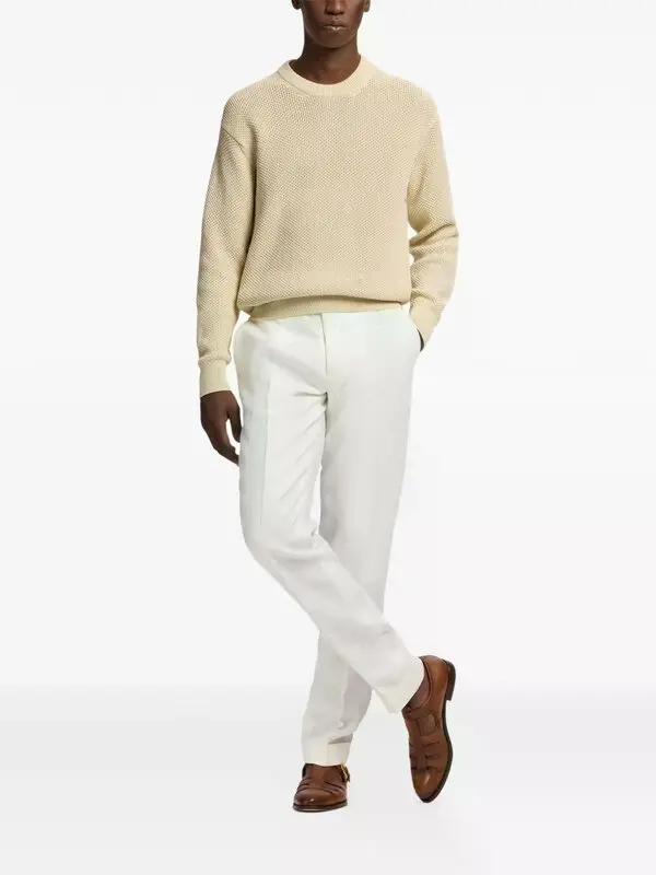 Ralph Lauren Purple Label Honeycomb-stitch Cotton Sweater