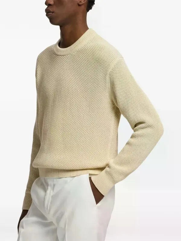 Ralph Lauren Purple Label Honeycomb-stitch Cotton Sweater