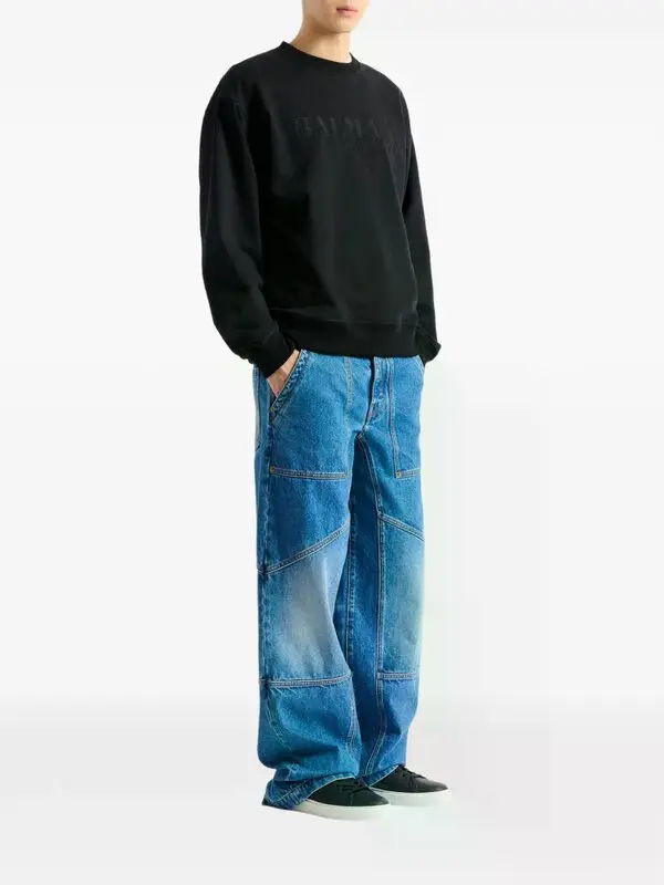 Balmain Embroidered Cotton Sweatshirt