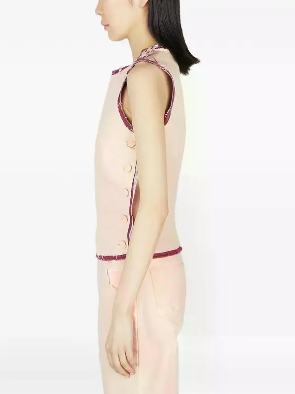 Raf Simons Sleeveless Frayed Top