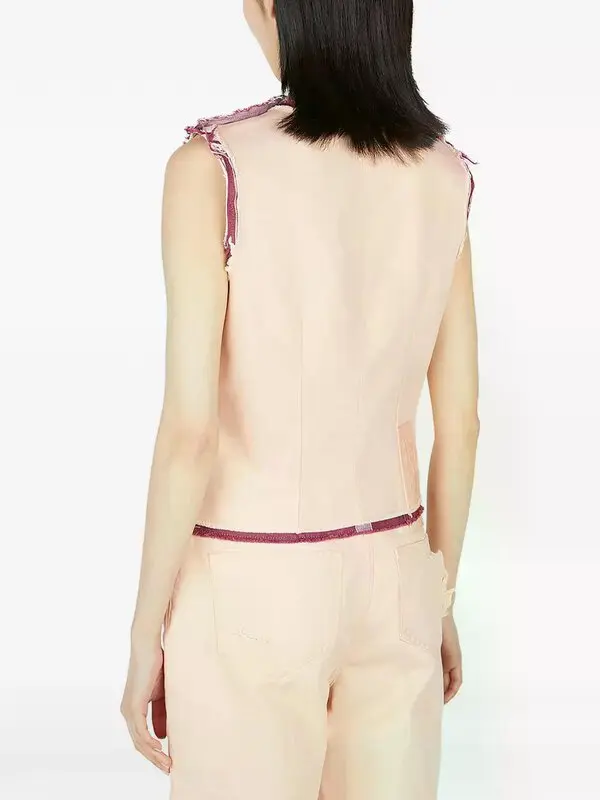 Raf Simons Sleeveless Frayed Top