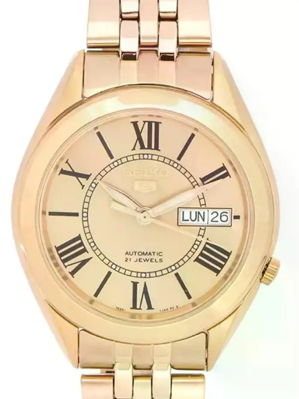SEIKO 5 38mm Watch With Roman Numeral Dial