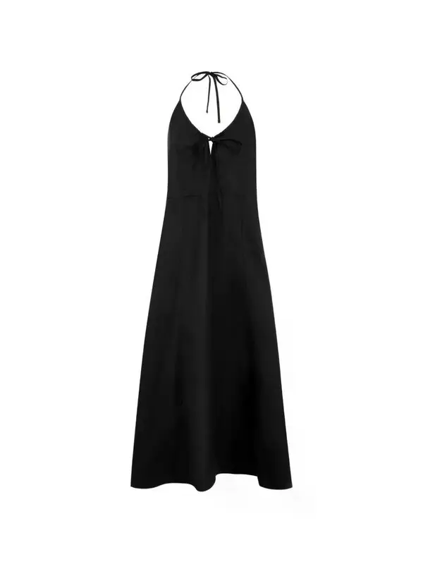 DEIJI STUDIOS Halterneck Midi Dress - Black