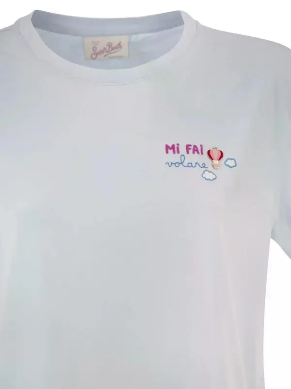 MC2 SAINT BARTH Embroidered Cotton T-shirt