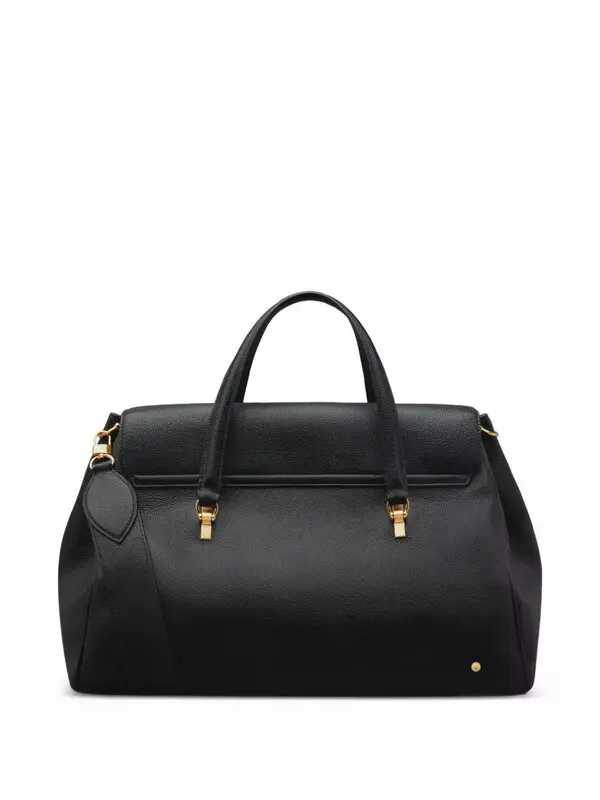 Thom Browne Bolton Pebble-grain Weekender Bag