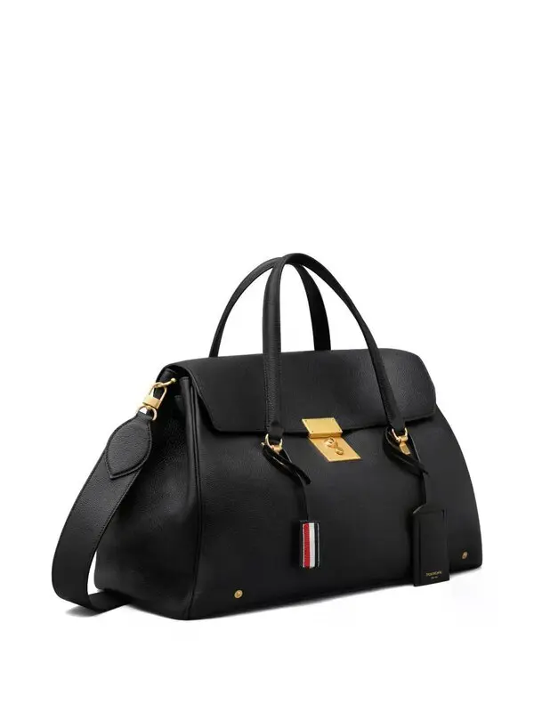 Thom Browne Bolton Pebble-grain Weekender Bag