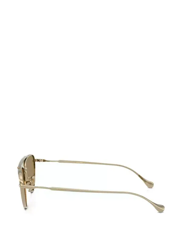 Oliver Spencer Titanium Pilot Sunglasses