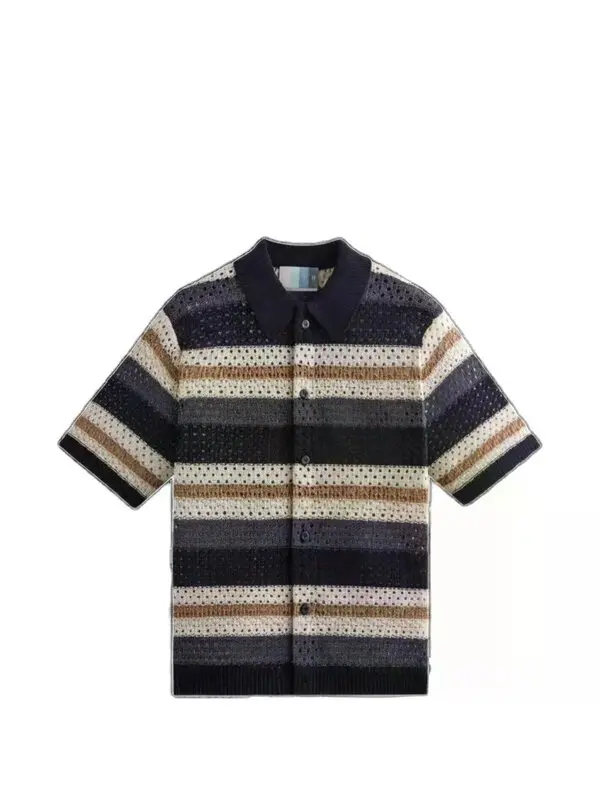Kith Thompson Crochet-knit Shirt - Black