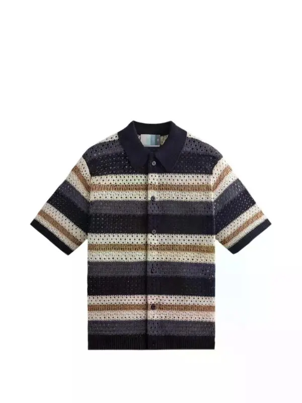 Kith Thompson Crochet-knit Shirt - Black
