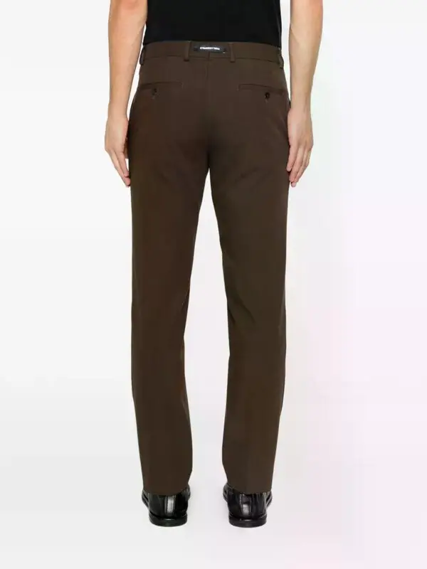 Karl Lagerfeld Khaki Logo Patch Trousers