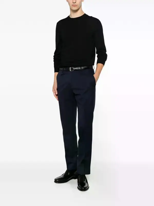 Karl Lagerfeld Tailored Pressed-crease Trousers - Blue