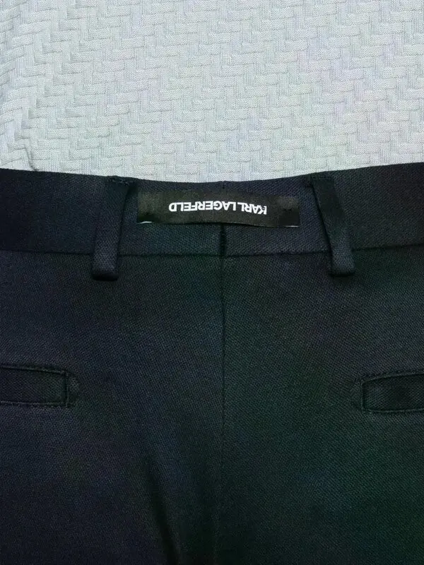 Karl Lagerfeld Tailored Logo Patch Trousers