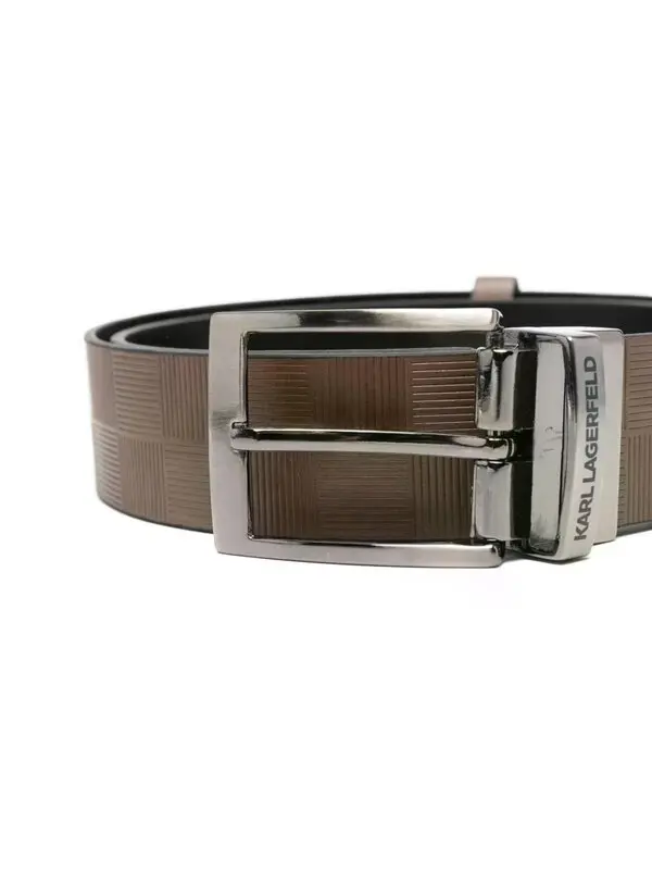 Karl Lagerfeld Check-pattern Belt