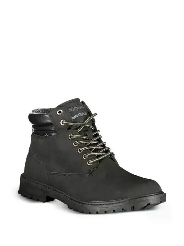 GAST Lace-up Padded-collar Ankle Boots