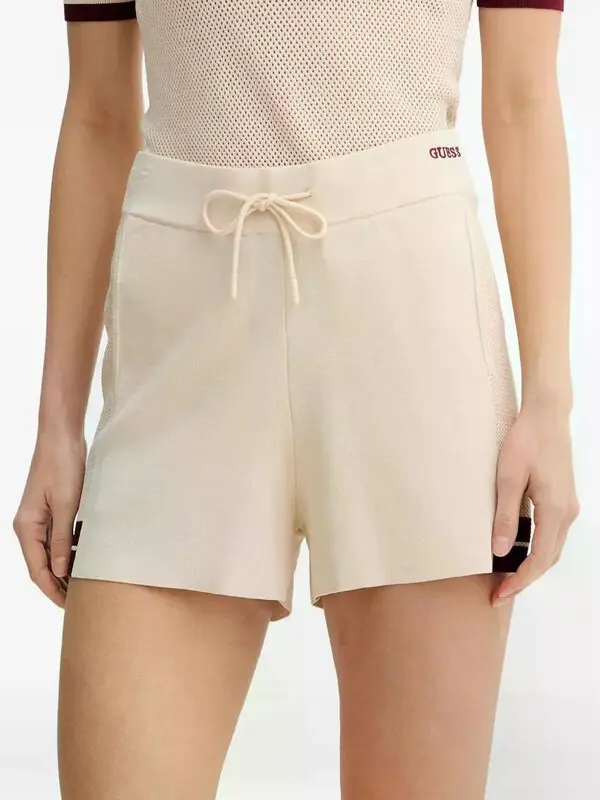 Guess Drawstring Logo-embroidered Shorts