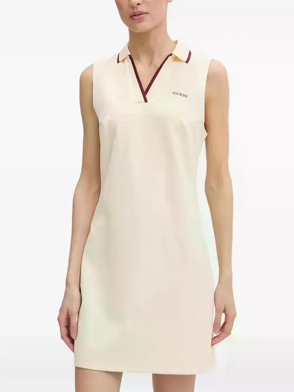 Guess Contrast-trim Sleeveless Mini Dress